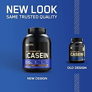 Optimum Nutrition Gold Standard 100% Micellar Casein Protein Powder, Slow Digesting, Helps Keep You Full, Overnight Muscle Recovery, Creamy Vanilla, 4 Pound (Packaging May Vary)