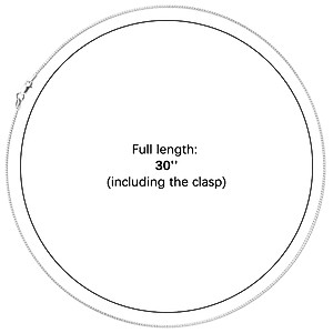 ASHINE Silver Chain Sterling Silver Chain Silver Chain Necklace for Women Silver Necklace Chain (1mm Box Chain Lobster Clasp 30 Inches)