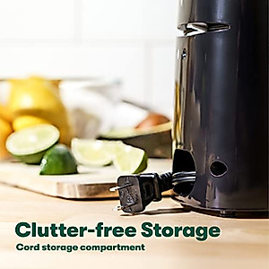 BELLA Electric Can Opener, Automatic Can Opener, Knife Sharpener and Bottle Opener, Easy Safe Removable Cutting Lever, Cord Storage, Easy Clean-Up, Black