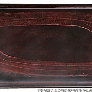 J-Kitchens Wooden Inner Arrow Feather Obon (Bon Tray Tray) Single Brush Akebono Made in Japan