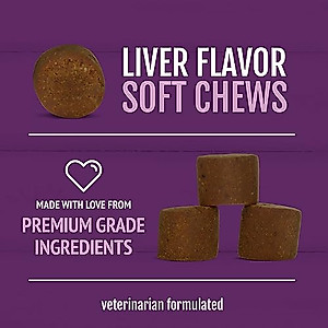 PetNC Natural Care Hip and Joint Soft Chews for Dogs, 90 Count,Liver,0.03 pounds