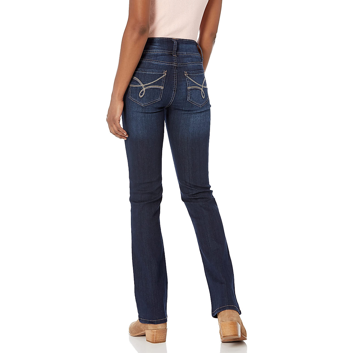 WallFlower Women's Ultra Slim Bootcut Mid-Rise Insta Soft Juniors Jeans, Castle, 13