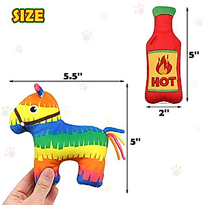 6 Pack Avocato Taco Chili Nacho Catnip Toys Dental Health Cat Toys Interactive Cat Toys for Indoor Cats Kitten Toy Cat Chew Toy Catnip Toys for Cats Gift for Cat Lovers Indoor Boredom Relief Supplies