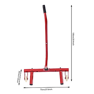 Steel Tubes Tire Dolly Carrying Tool,Dolly Tire Moving Tool Cart,Heavy Duty Adjustable Rolling Wheel Dolly for Shop,Garage