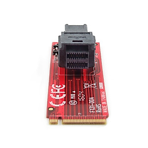 Ableconn M2-U2-131 M.2 Module with SFF-8643 Mini-SAS HD 36Pin Connector for U.2 (SFF-8639) PCIe-NVMe SSD - Support Intel 750 2.5-inch U.2 SFF SSD