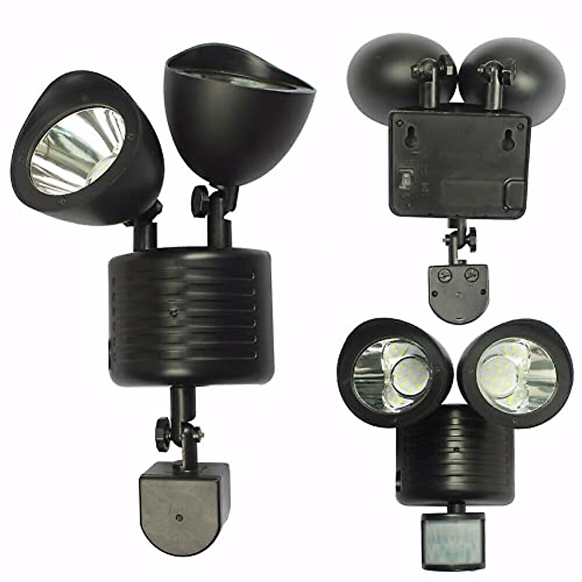 Bestyu 22 LED Dual Security Detector Solar Spot Light Motion Sensor Outdoor Floodlight for Home Garden Yard Patio Landscape Walkway