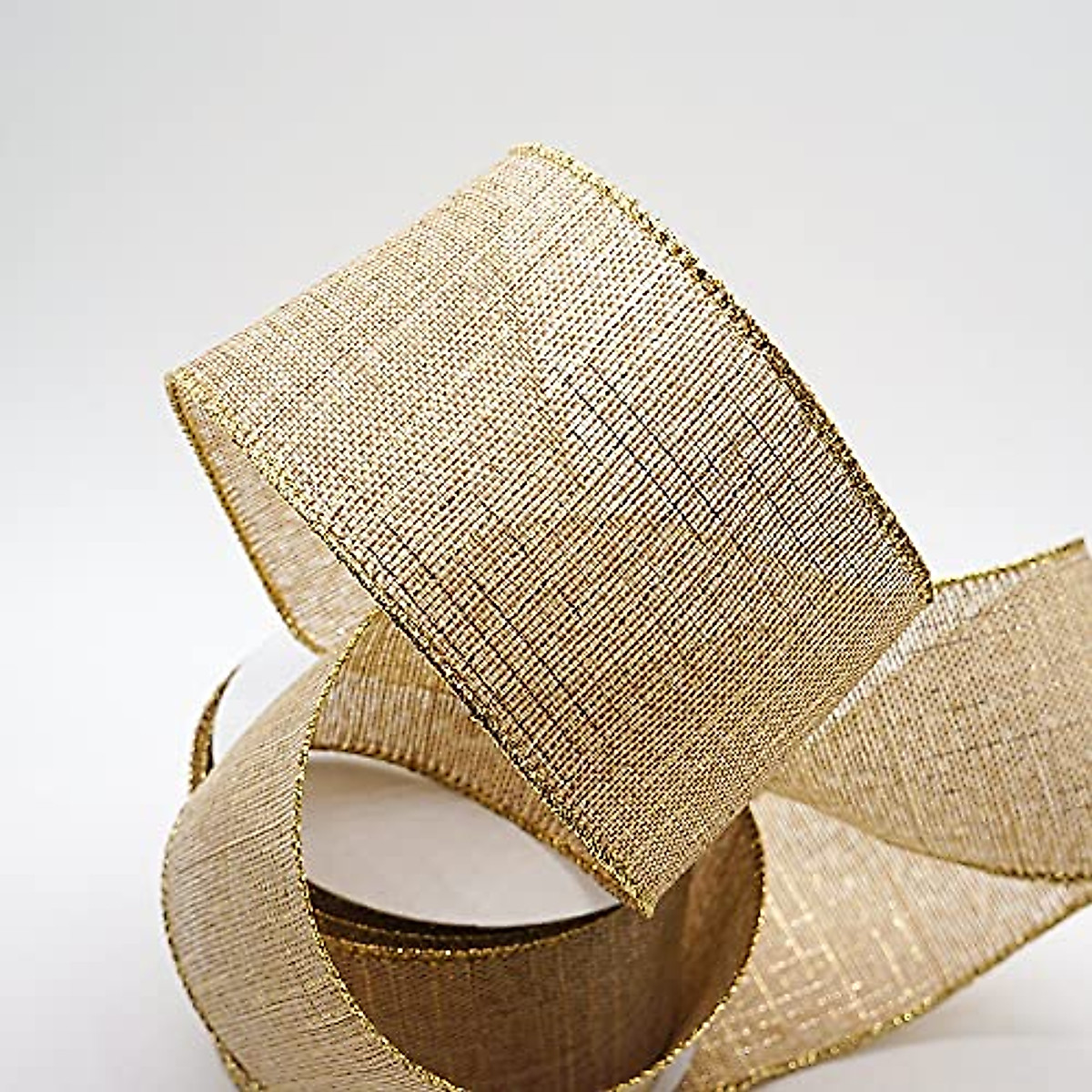 CT CRAFT LLC Orange Satin with Spider Wired Ribbon 2.5 Inch x 10 Yards for Halloween Home Decor Tree Topper Bow Gift Wrapping DIY Crafts Wreath Garland