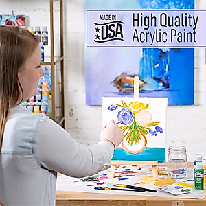 FolkArt Acrylic Paint in Assorted Colors (2 fl oz), 479, Pure Black