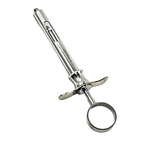 5 PREMIUM ASPIRING DENTAL SYRINGES 1.8mL ANESTHETIC ONE RING WITH FINGER RESTS SURGICAL DENTAL INSTRUMENTS ( CYNAMED )