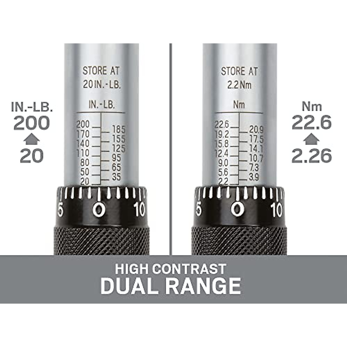 TEKTON 1/4 Inch Drive Micrometer Torque Wrench (20-200 in.-lb.) | 24320