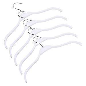 Zerodeko Baby Hangers Hangers 50 Pack Anti Skid Clothes Hangers 5pcs Heavy Duty Hangers Hangers Space Saving Clothes Hangers for Closet Coat Hangers White Baby Hangers Hangers 50 Pack