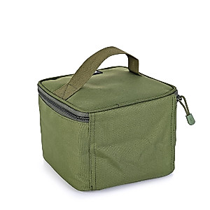 Conskyee Fishing Reel Case, Fishing Reel Storage Bag, Oxford Cloth Square Cover Fishing Accessories Bag