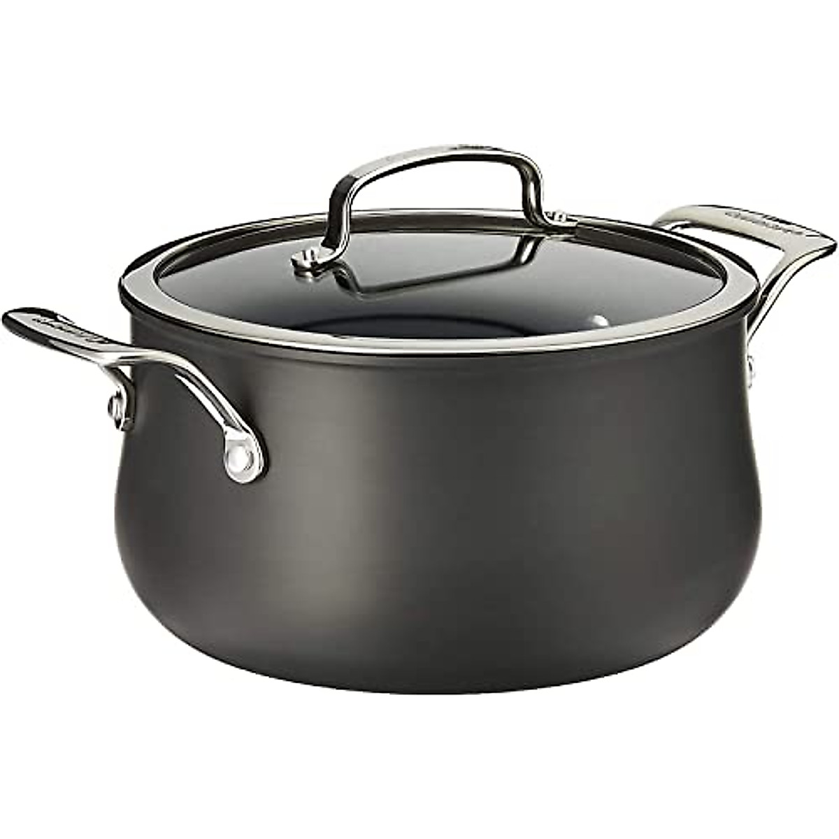 Cuisinart 6445-22 5-Quart Dutch Oven with Cover, Black/Stainless Steel