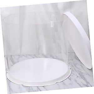 Baluue 2pcs Box Bakery Boxes Material Round Cake Storage Cake Packaging Box for Party Home