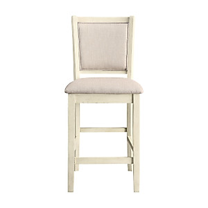 New Classic Furniture Amy 5-Piece Counter Dining Table Set, Beige and Brown