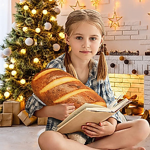 CHELEI2019 15.7" Bread Pillow,Funny Stuffed Bread Shape Plush Food Toy Home Decor
