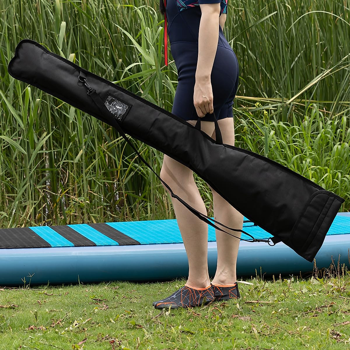 HEYTUR Durable Kayak Paddle Bag for 2-Piece Adjustable Kayak Paddles (2-Piece 51in)