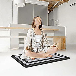 Mattitude Cushioned Kitchen mats,17.3"x 28",Non-Skid Waterproof Kitchen Rugs Ergonomic Comfort Standing Mat for Kitchen, Floor Home, Office, Laundry, Black