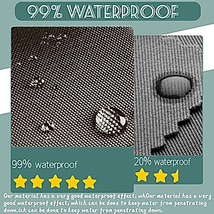 Sauqzoh Replacement Cushions for Swing, Swing Cushions 3 Seater Replacement, Waterproof Thicken Washable Pad Cushion for Outdoor Indoor Furniture Swing Patio (Khaki, Swing Cushions 55inch)