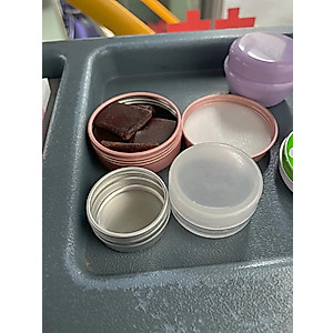 Othmro 1Pcs Round Aluminum Cans Tin Can Screw Top Metal Lid Containers 200ml/6.8 oz, 80 * 50mm (D*H) Silver Color Aluminum Containers for Lip Balm, Crafts, Cosmetic, Candles