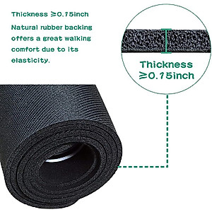 ABREEZE Black Laundry Room Runner Rug Laundry Room Rug Laundry Floor Mat Durable Washhouse Mat Black Rug Non-Slip Doormat Farmhouse Rug 20x59 Black Laundry Room Decor and Accessories