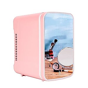 Mini Fridge Portable Cooler Warmer Skincare Fridge Compact Refrigerator Lightweight Beauty Fridge for Bedroom Office Car Boat Dorm Skincare,Pink