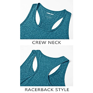 TACVASEN Athletic Tank Tops for Women Sleeveless Yoga Shirts Quick Dry Lightweight Comfortable Fitness Workout Tank Tops