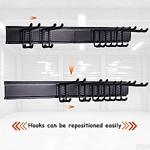 Ultrawall Ski Rack Wall Mounted for Garage Organizer, Ski Storage Rack for Home Shed Storage Organization System, Holds Up to 300lbs