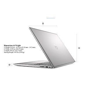Dell 2023 Inspiron 16 5635 Business Laptop FHD+ 16" Display, AMD Ryzen 7 5825U Processor, 16GB RAM, AMD Radeon Graphics, Backlit Keyboard, Type-C, Platinum Silver (16GB RAM, 2TB SSD, Windows 11 Home)