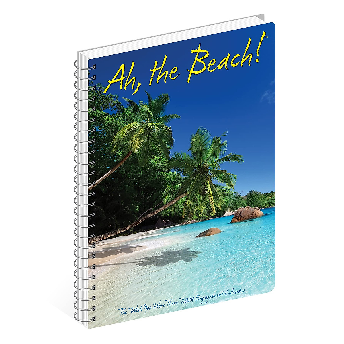 Willow Creek Press Ah, The Beach! Softcover Weekly Planner 2024 Spiral-Bound Engagement Calendar (6.5" x 8.5")
