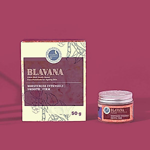 Blavana Daily Moisturizer for Face - An Ayurvedic Ultra-Rich Youth-Boost Face Pommade for Aging Skin - with Black Gram, Manjistha, Apricot, Aloe Vera - Dermatologically Tested 1.76 oz