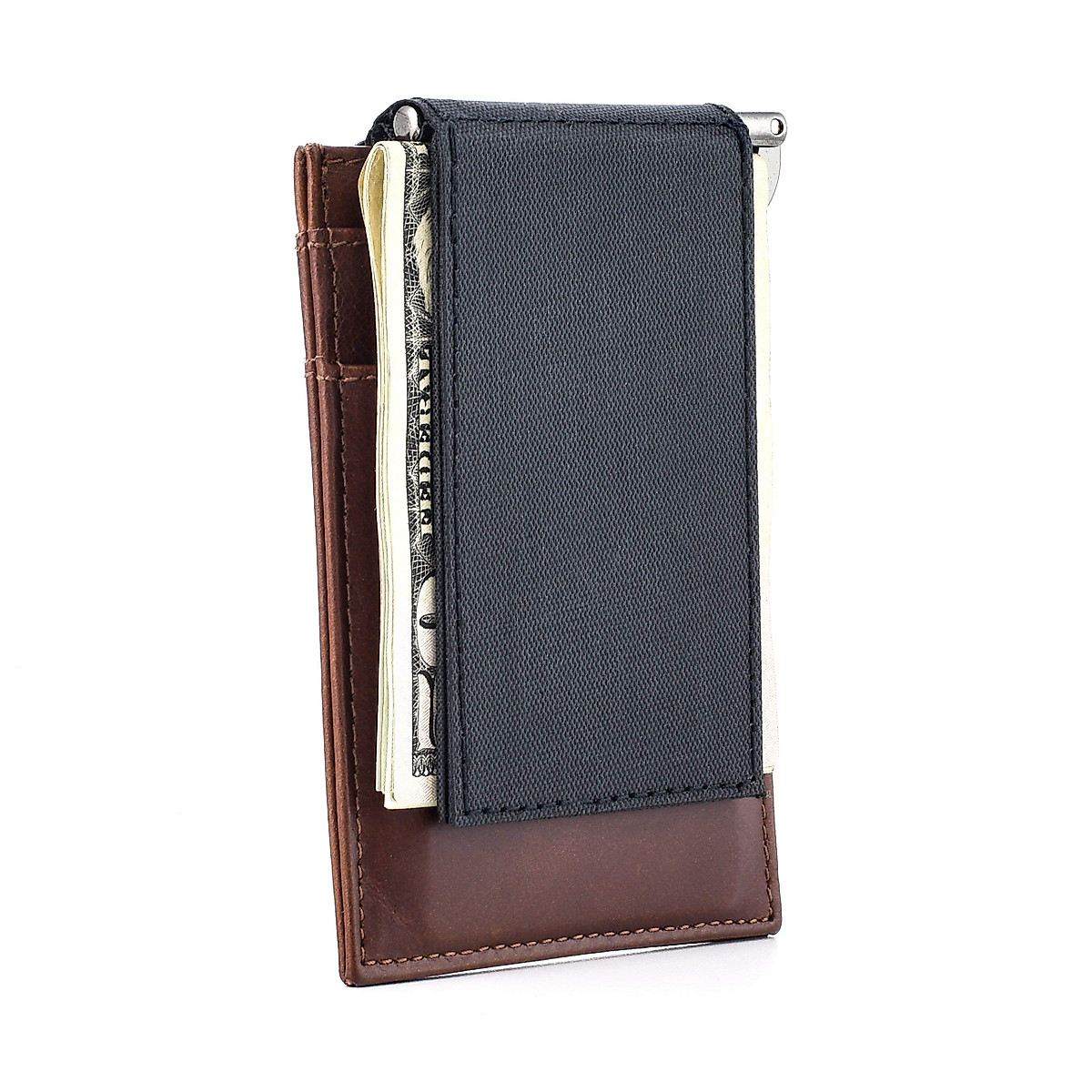 Dockem The Rȳd with Cash Corral Minimalist Modular Wallet, Genuine Leather