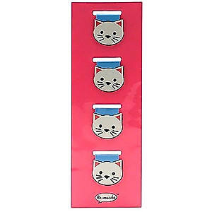 Magnetic Page Clips Cat Bookmarks Set of 4