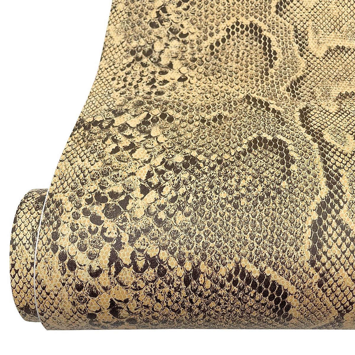 Yifely Snake Skin Print Tabletop Protect Paper Self-Adhesive Shelf Liner Makeup Cabinet Decor 17.7 Inch by 9.8 Feet