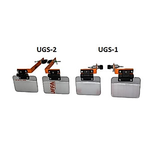 ATS Machine Safety Solutions Large Universal Bench Grinder Eye Shields and Eye Shield Mounting Assembly for 7-inch and Larger Power Bench Grinders, Sold as PAIR, Orange (UGS-2)