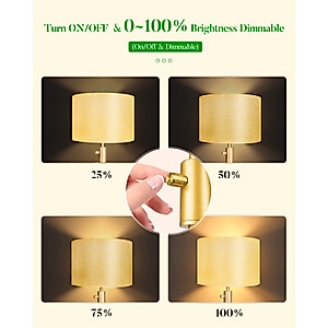 Dimmable Tripod Floor Lamp, Mid Century Standing Lamp with 0%-100% Brightness LED Bulb Beige Linen Drum Shade, E26 Socket, Bedside Lamp, Wooden Floor Lamp for Living Room, Bedroom, Office