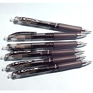 Pilot Acroball Knock Ballpoint Pen, 0.5mm Extra Fine, Black(BAB-15EF-BB), 6 pens per Pack (Japan Import) [Komainu-Dou Original Package]