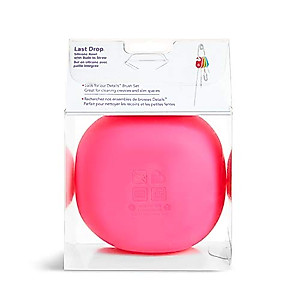 Munchkin Last Drop Silicone Toddler Bowl with Built-In Straw, Pink