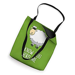 Funny Sheep I Know You Herd Me Cute Sheep Lover Gift Sheep Tote Bag
