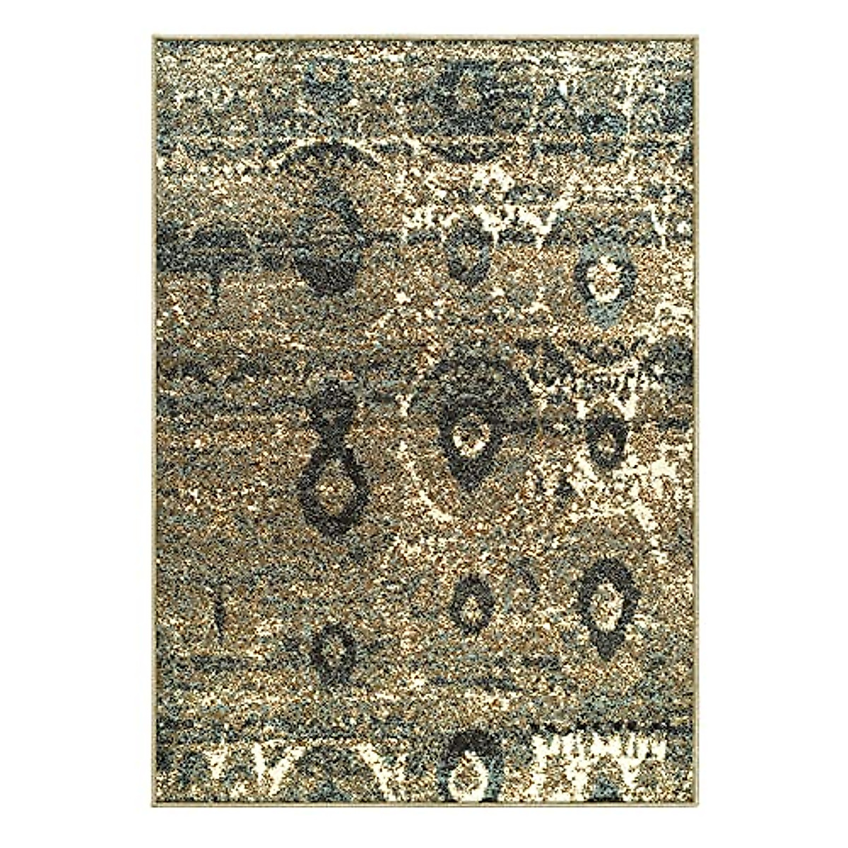 Superior 6mm Pile Height with Jute Backing, Durable, Fashionable and Easy Maintenance, Rosemont Collection Area Rug, 8' x 10' - Blue