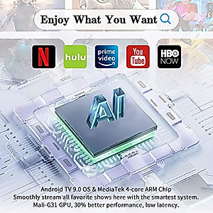 4K Support Mini Projector WiFi and Bluetooth, Native 1080p LED Projector Outdoor Portable Home Theater, Android 9.0 with Apps Wireless Casting, Auto Keystone Projectors Support TV Stick/PPT/DVD/Laptop