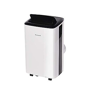 Honeywell Compact Portable Air Conditioner w/Dehumidifier & Fan Cools Rooms Up to 350 Sq.Ft. w/Drain Pan & Insulation Tape (HF08CESWK)