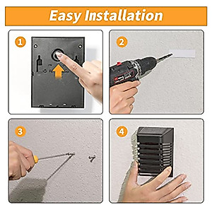 Solar Outdoor Fence Lights Warm White, Solar Wall Lamps Outdoor Waterproof Lights for Waterproof Garden Lights Wall, Stair, Pool (4 Pack)…