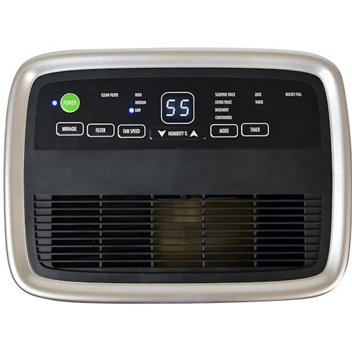 Soleus AC Energy Star 50-Pint Portable Dehumidifier with Auto-Shutoff & Timer, Home Dehumidifier and Moisture Absorber For Basement, Garage, Living Room in White