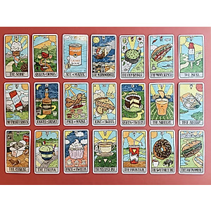 Food Fortunes Card Deck (Gifts for Foodies, Food Lover Gifts, Funny Tarot Cards, Funny Deck of Cards)