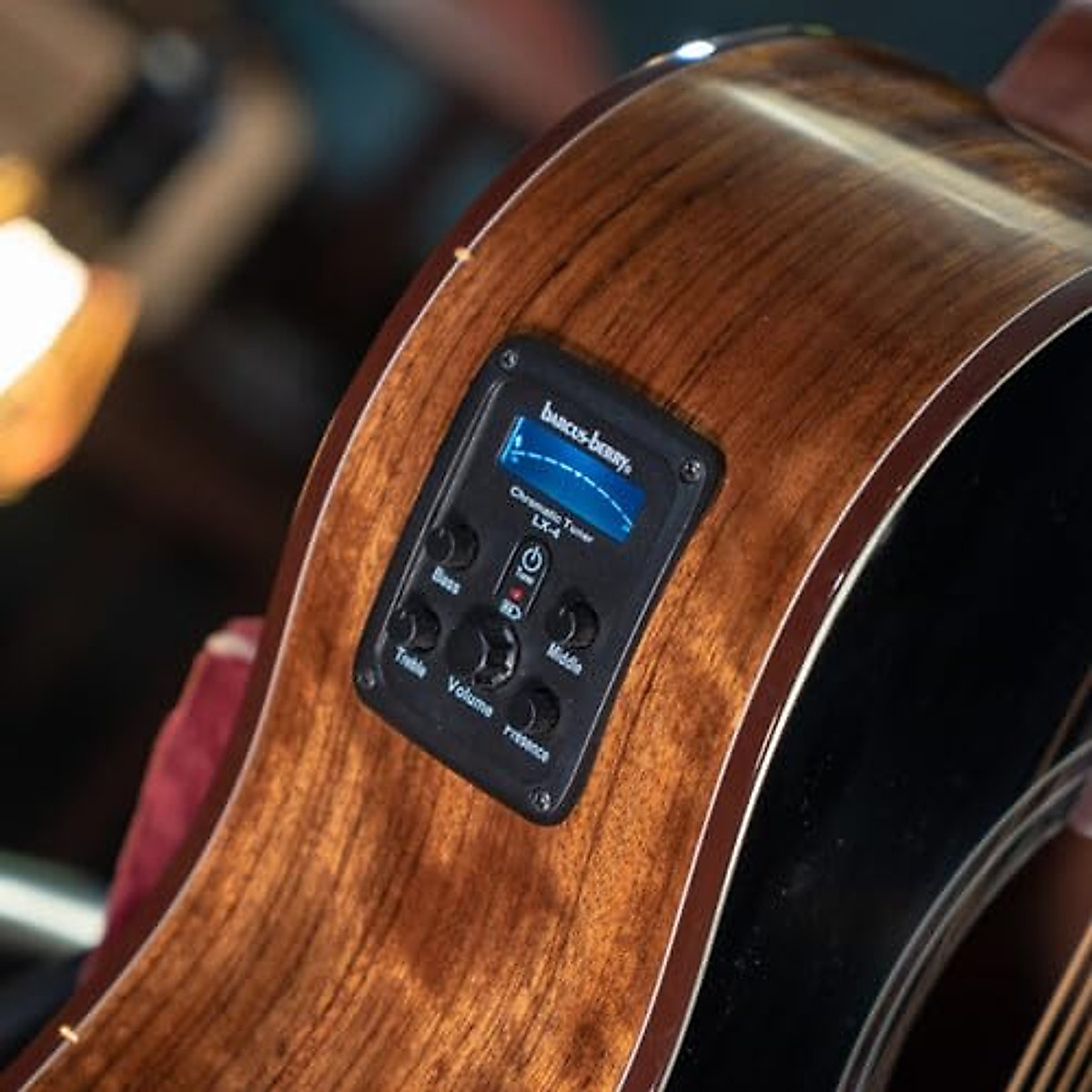 Washburn Bella Tono 6 String Acoustic-Electric Guitar, Right, Gloss Charcoal Burst (BTS9VCECH-D)