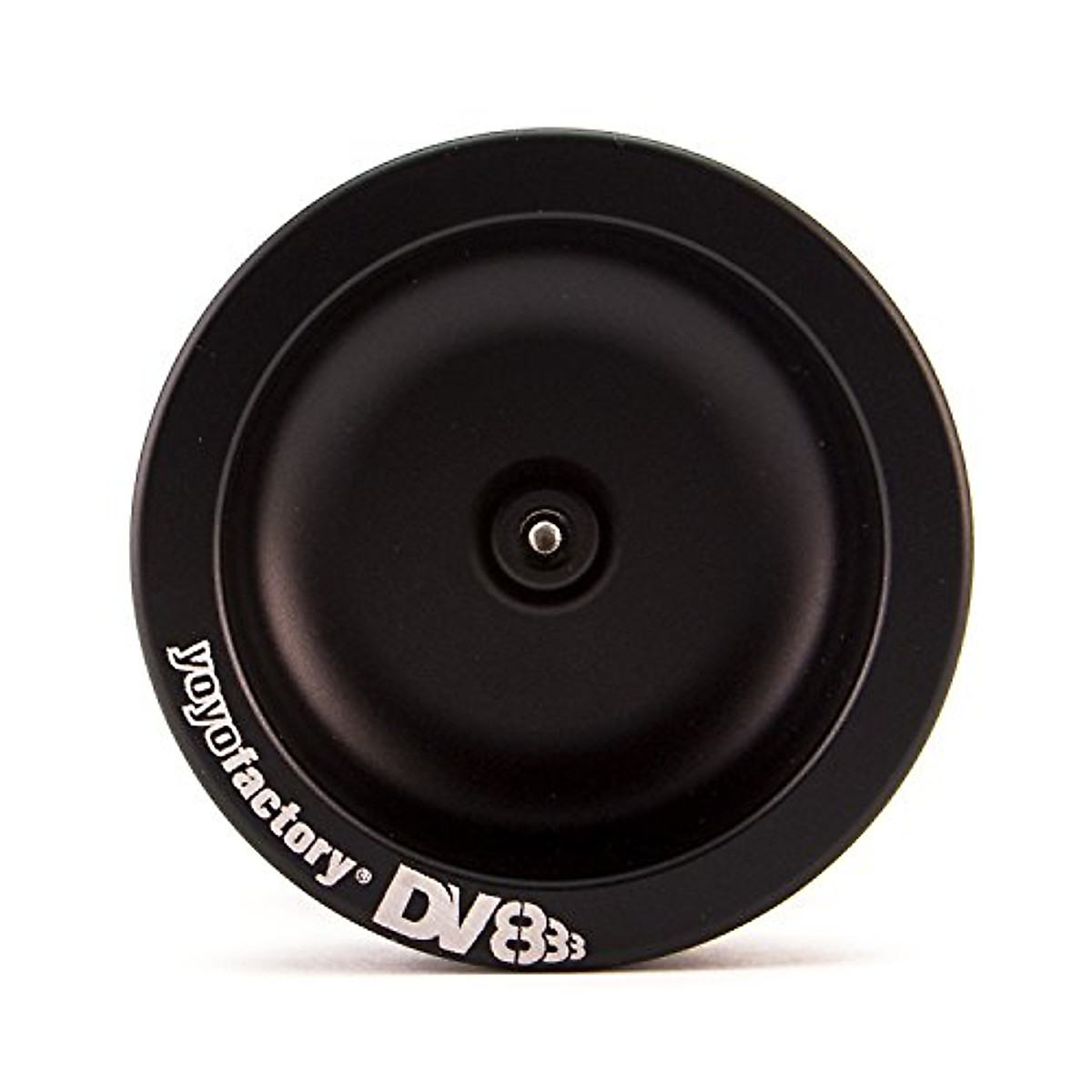 YoyoFactory Dv888 - A Simple and Comfortable Beginner Friendly Yoyo - Comes with Extra String & Pre Tied Finger Loop - Constructed from Aircraft Grade Aluminum - for Novice and Advanced Tricks Black