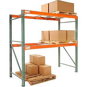 Global Industrial Teardrop Pallet Rack Starter, 144"W X 36"D X 96"H, 5970 Lbs. Capacity