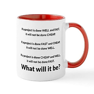 CafePress Project Management Mugs Ceramic Coffee Mug, Tea Cup 11 oz