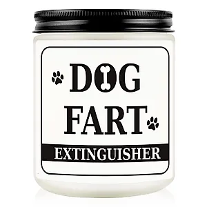 Dog Mom Gifts for Women, Dog Fart Candle, to Dog Lovers Gifts for Women, Dog Decor, Dog Memorial Gifts, Funny Birthday Gifts for Mom Dad Sister Wife Friends, Novelty Gifts Cool Gifts for Dog Lovers